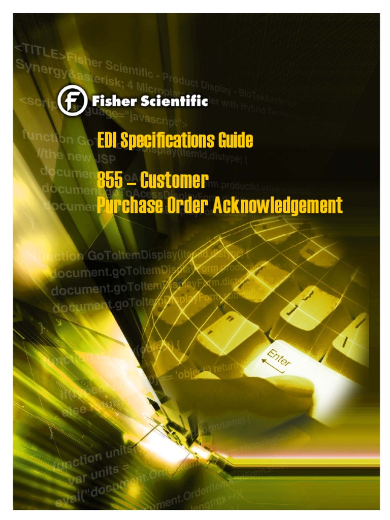 EDI 855 Purchase Order Acknowledgment Guide | PDF | Electronic Data ...