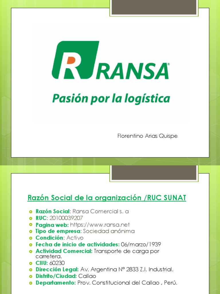 ransa | Logística | Transporte