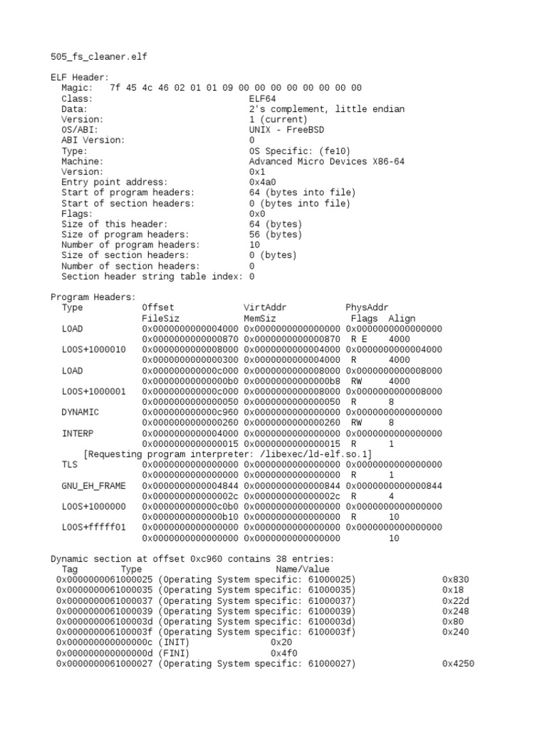 ELFDIFF | PDF | Operating System Technology | Computer Programming