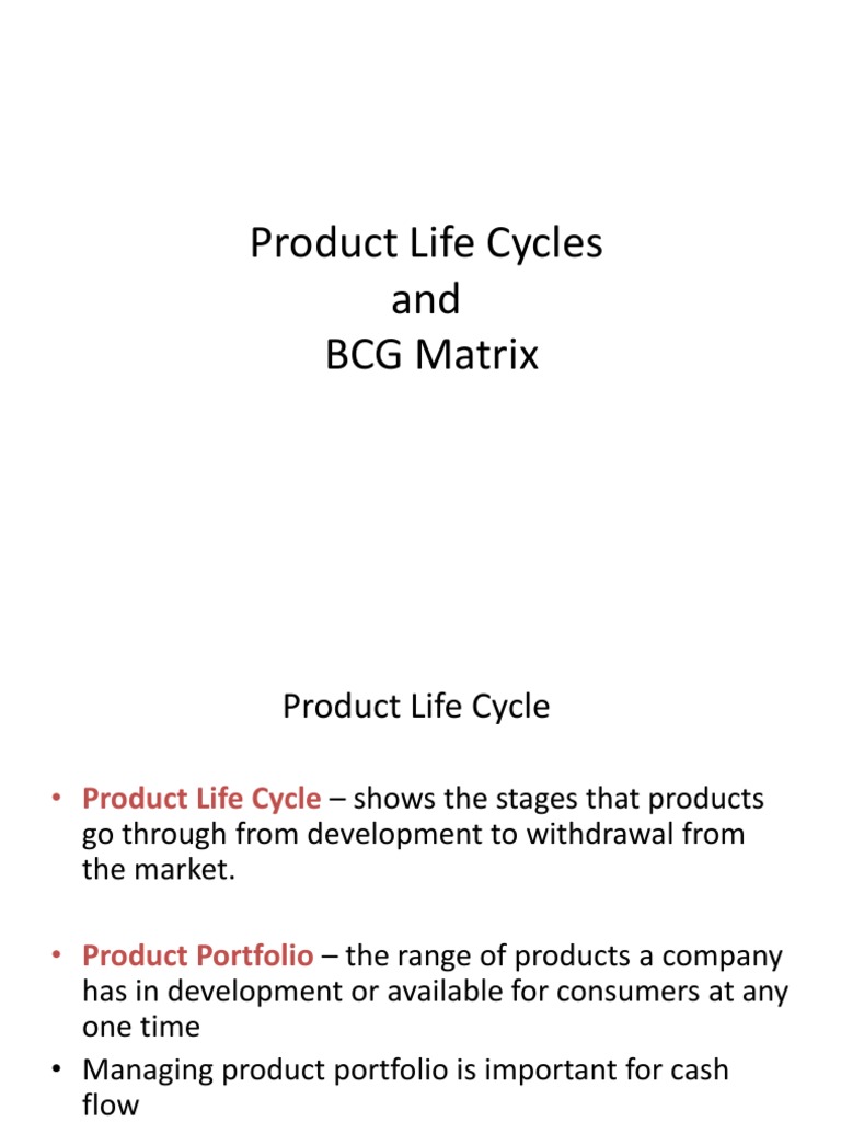 BCG - Matrix PLC | PDF | Marketing | Business
