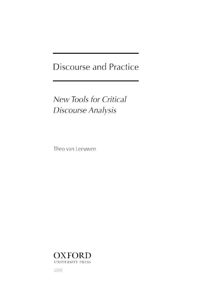 Discourse As The Recontextualization of Social Practice - Van - Leeuwen | PDF