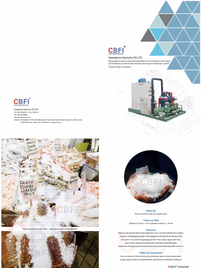 CBFI Flake Ice Machine Catalog | PDF