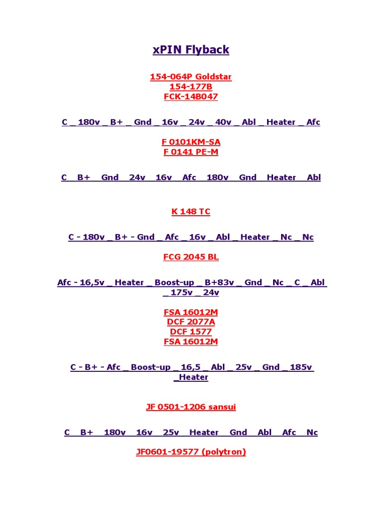Pin Flyback Pdf Electricity Electrical Engineering