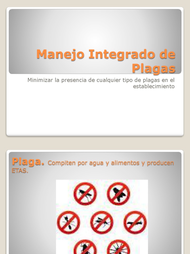 Manejo Integrado de Plagas | PDF | Plaga (organismo) | Alimentos