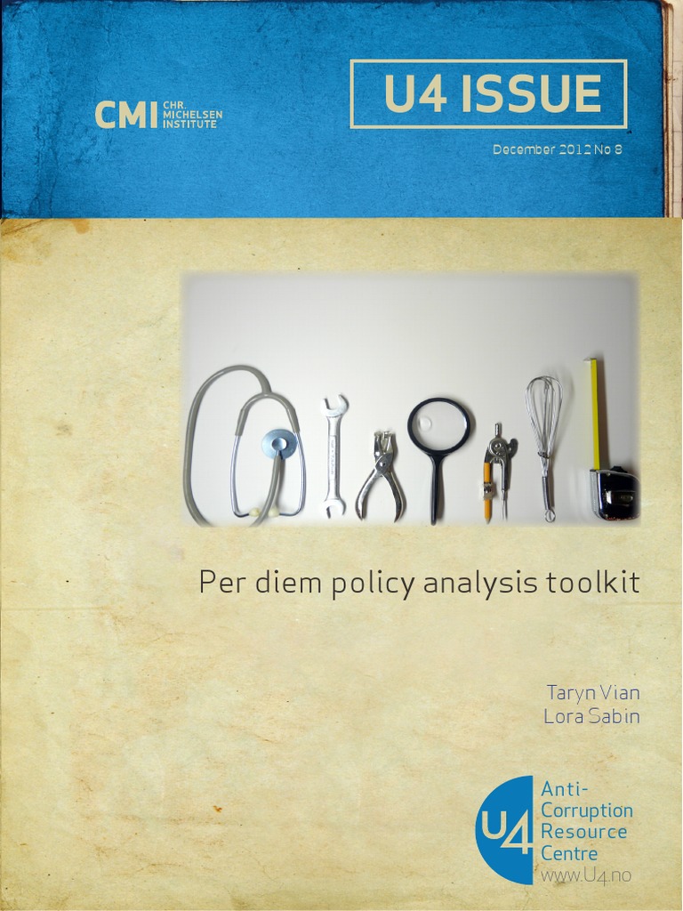 4680 Per Diem Policy Analysis Toolkit | PDF | Per Diem | Health Policy