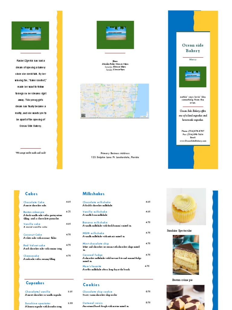 Bakery Menu | PDF | Cakes | Cupcake