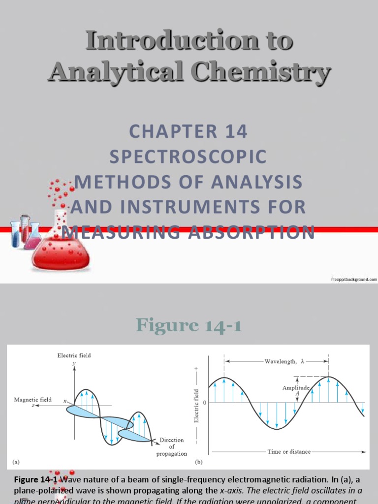 Introduction To Analytical Chemistry: Spectroscopic Methods of Analysis ...