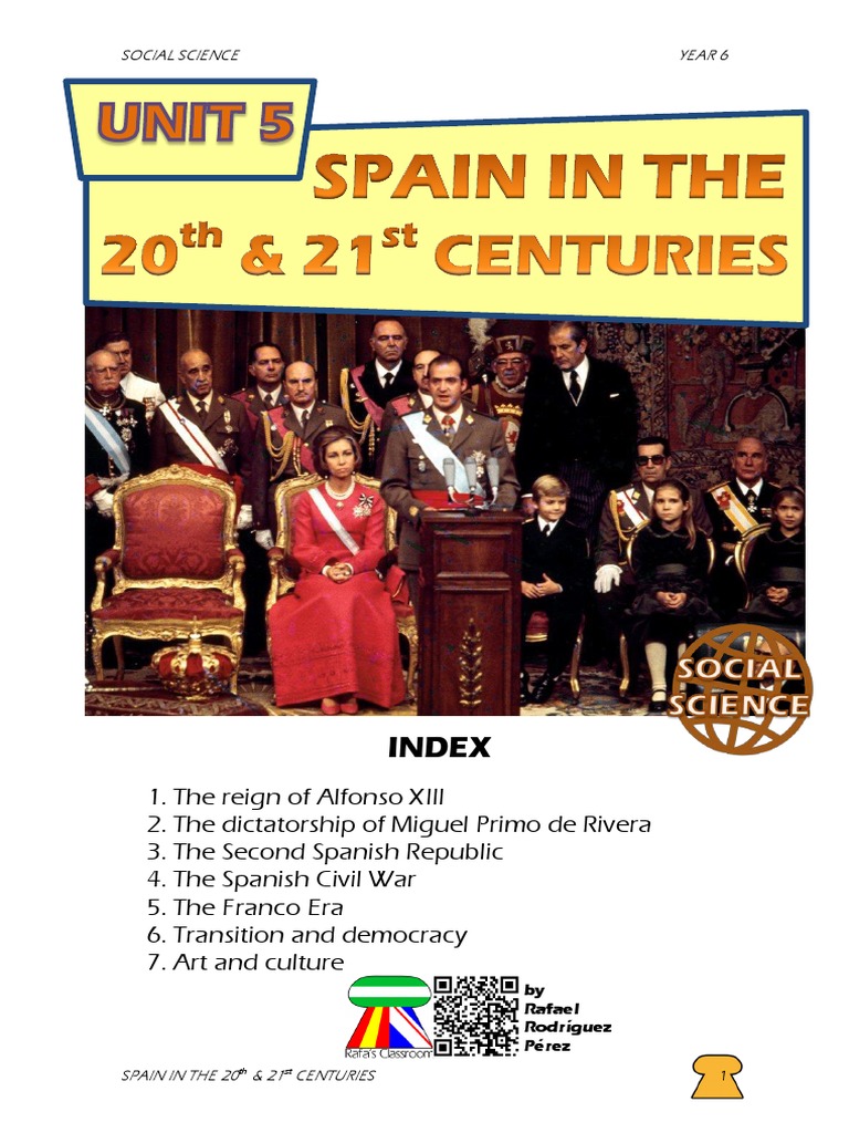 Student's Booklet: Spain in The 20th and 21st Centuries | PDF ...