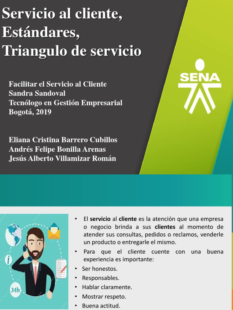 Presentacion Servicio Al Cliente | PDF | Servicio al Cliente | Cliente