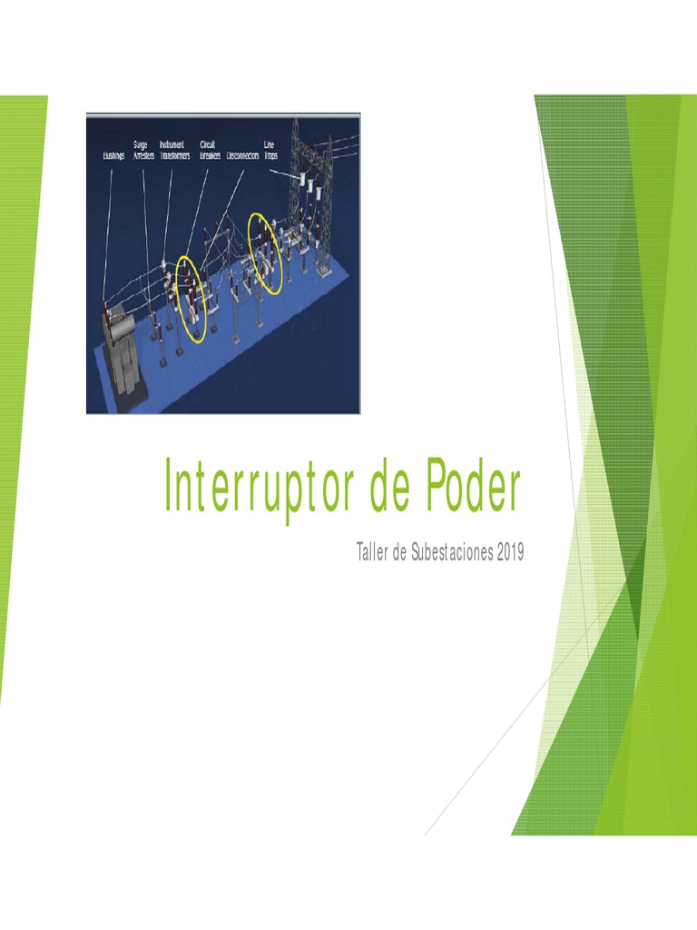 03 - Interruptor de Poder | PDF | Corriente eléctrica | Subestacion ...