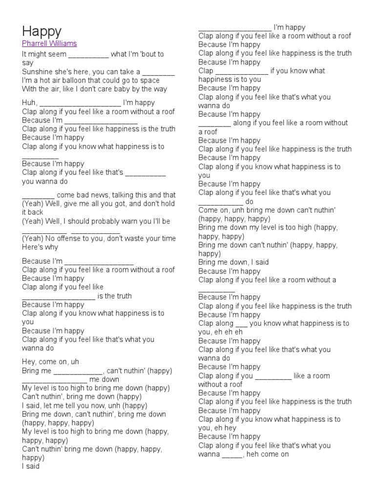 Happy | PDF | Leisure