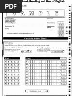 FCE Answer Sheets | PDF | Languages Of The United Kingdom | Humanities ...