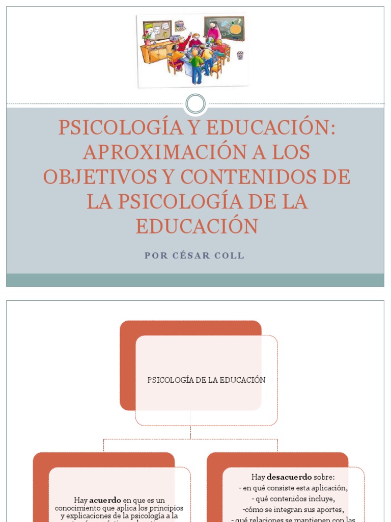 Psicología Y Educación: Aproximación A Los Objetivos Y Contenidos De La ...