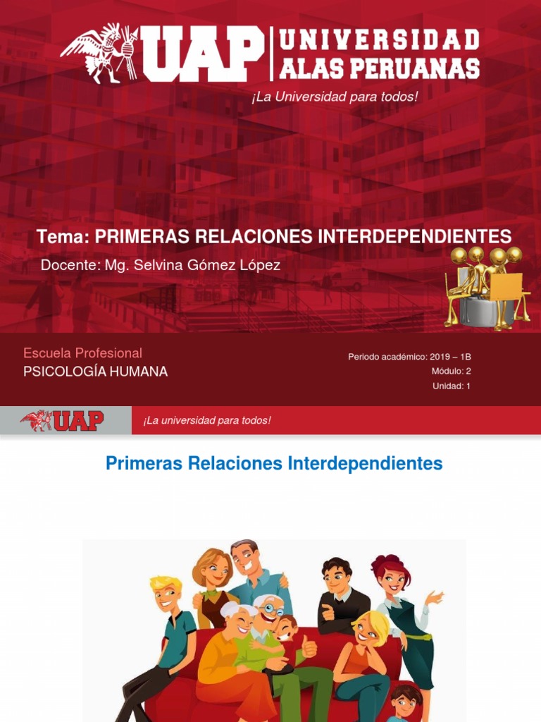 Semana 2 - Primeras Relaciones Interdependientes | PDF | Teoría de ...