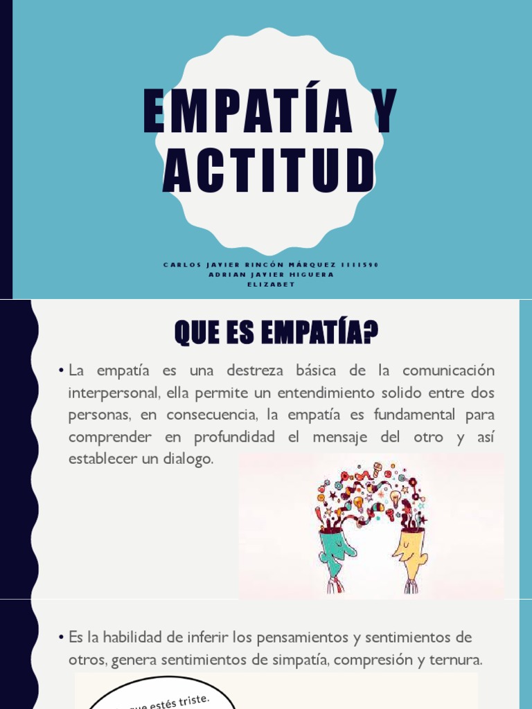 Diapositivas empatia | Empatía | Actitud (psicología)