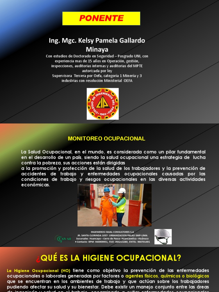 Agentes Ocupacionales | PDF | Seguridad y salud ocupacional | Factores ...