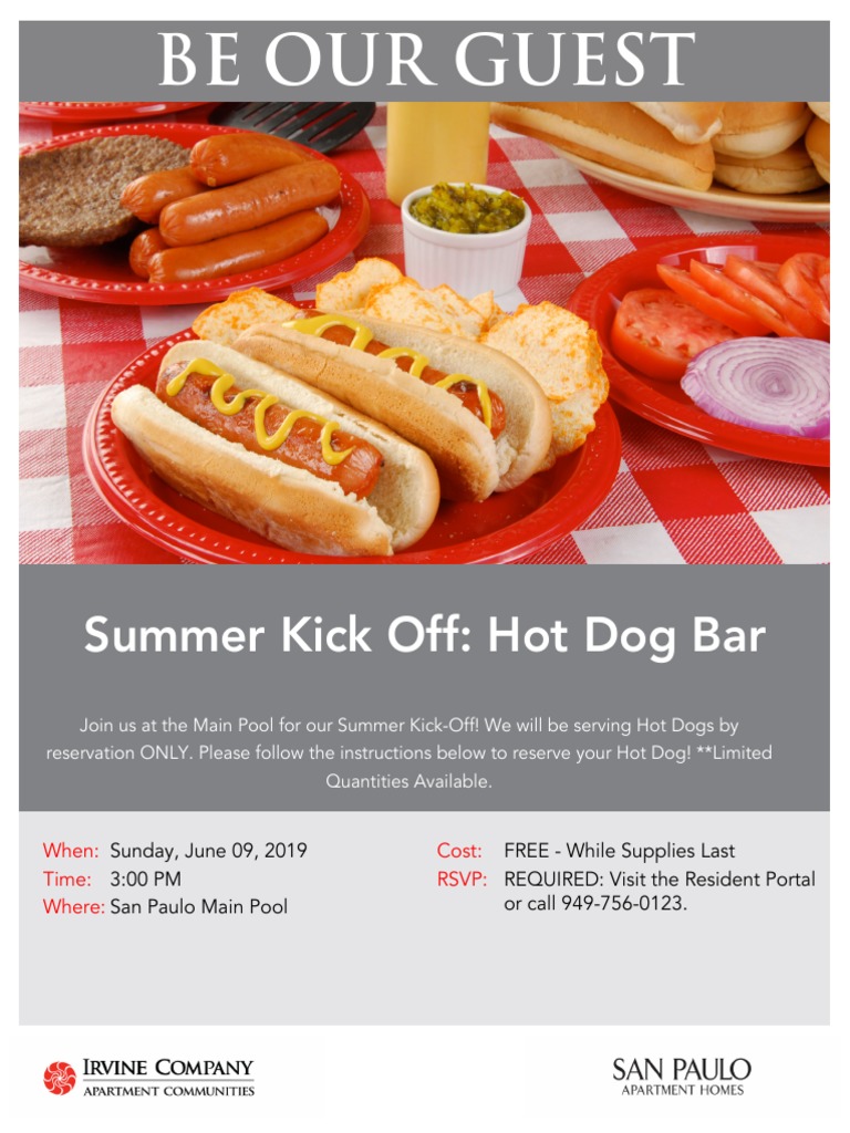 Summer Kick Off Hot Dog Event | PDF | Leisure | Sports