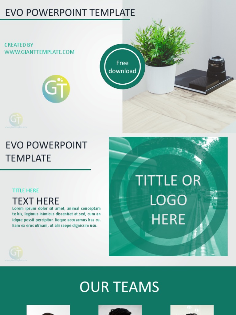 Evo Powerpoint Template | Download Free PDF | Text