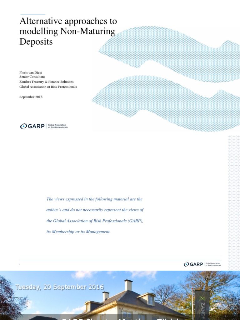 Alternative Approaches To Modelling Non Maturing Deposits | PDF ...