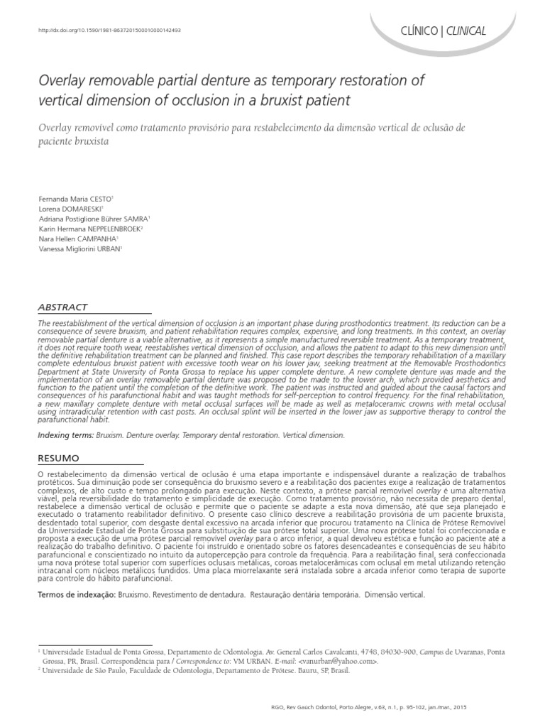Dimension Vertical | PDF | Dentures | Health Care