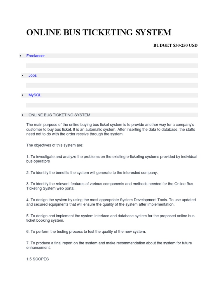 Online Bus Ticketing System Overview | PDF | Ticket (Admission) | Php