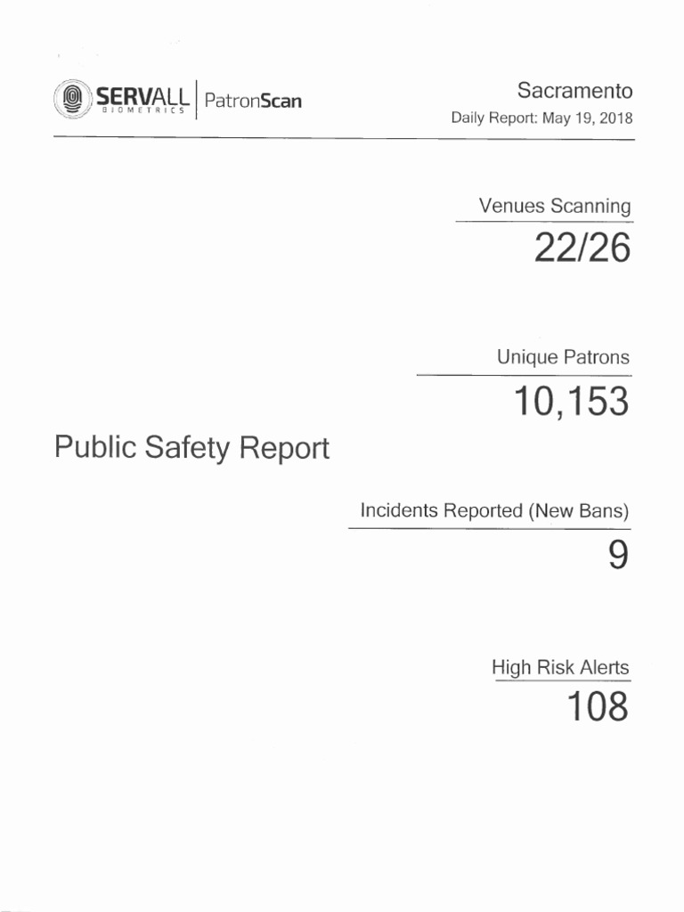 PatronScan Public Safety Report | PDF