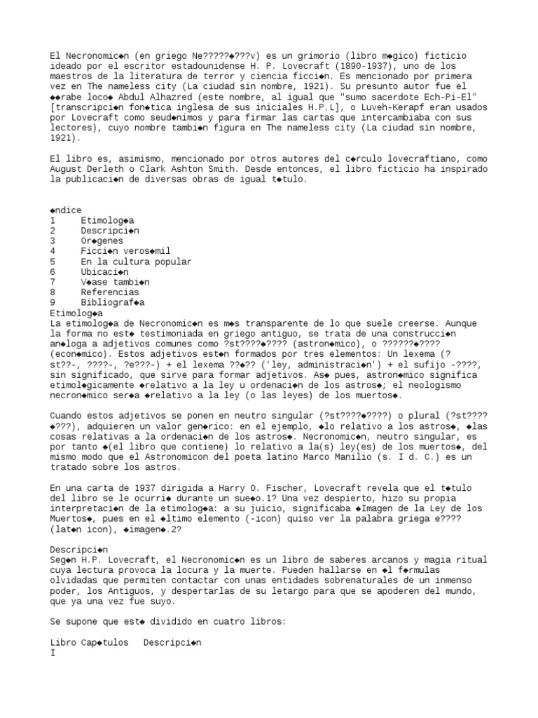 Necronomicon | PDF | HP Lovecraft | Cthulhu Mythos
