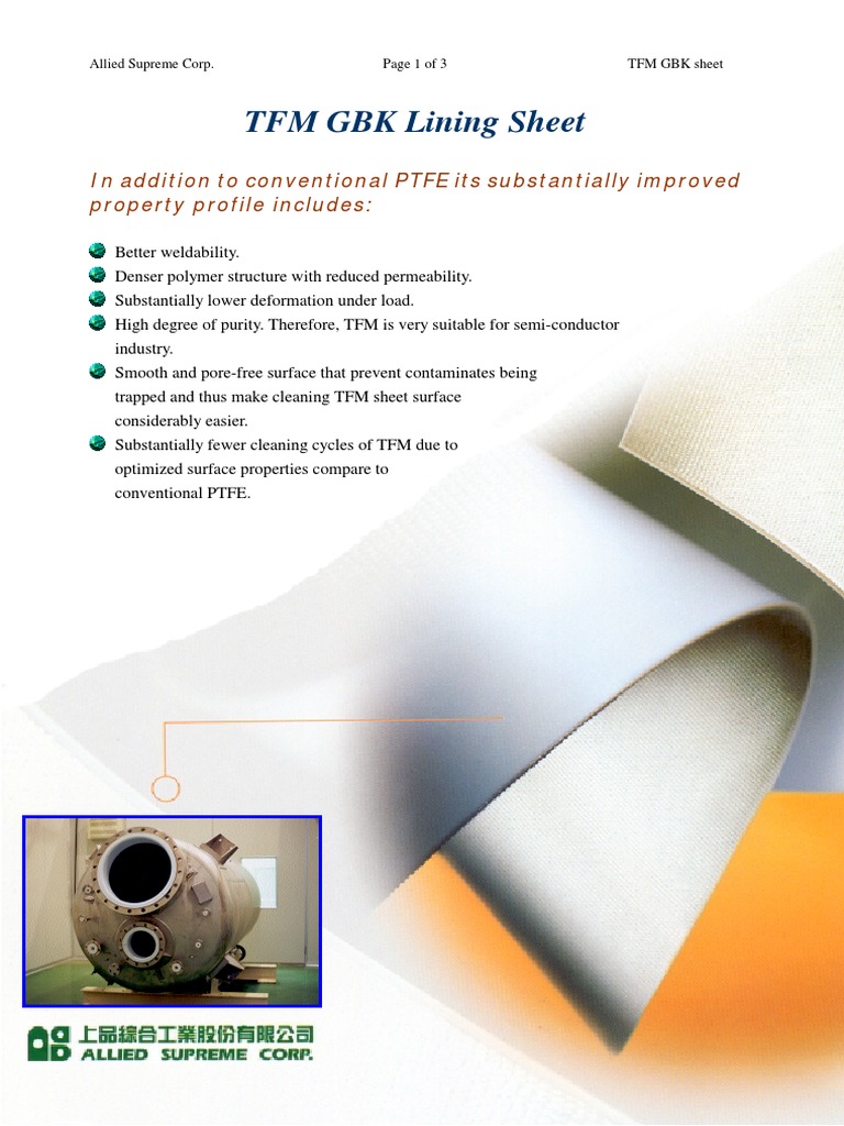 Optimized Properties of TFM Sheets for Semiconductor and Other ...