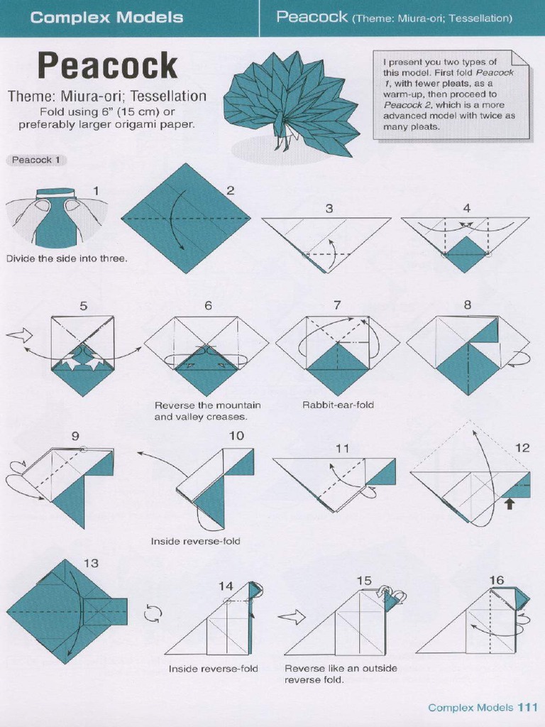 Peacock Origami | PDF