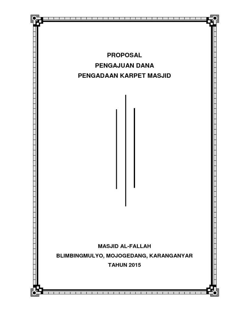 Proposal Masjid | PDF