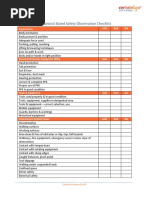 Behavioral Based Safety BBS Observation Checklist | PDF | Personal ...