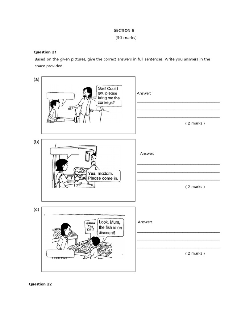 Based On The Given Pictures, Give The Correct Answers in Full Sentences ...