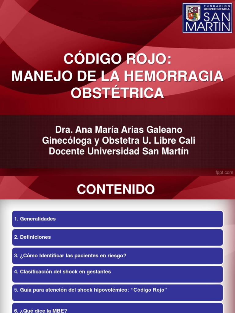 Codigo Rojo Ana Maria | PDF | Parto | Muerte materna
