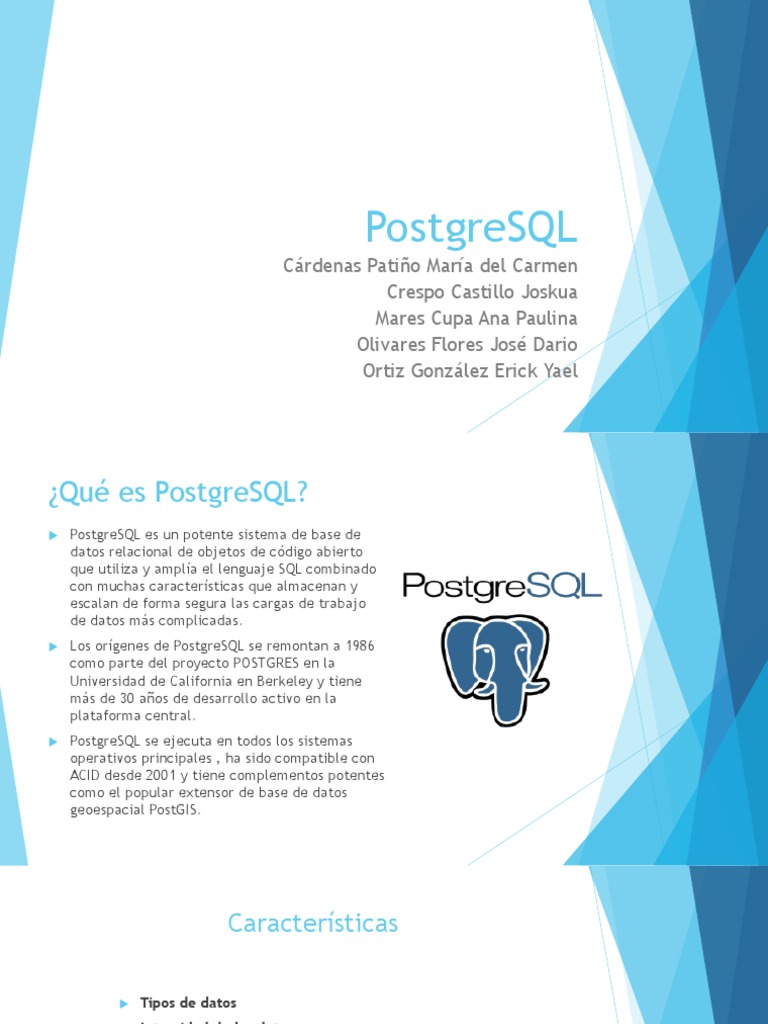 POSTGRESQL | PDF | Postgre Sql | SQL POSTGRESQL | PDF | Postgre Sql | SQL