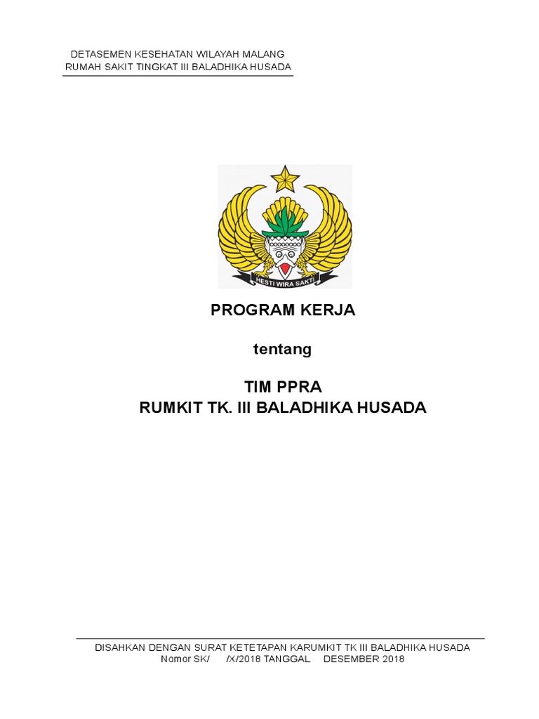 Program Kerja PPRA Fix | PDF