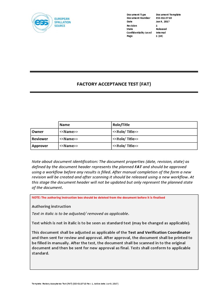 Qa Fat Factory Acceptance Test Fat Pdf Pdf Programmable Logic Controller 