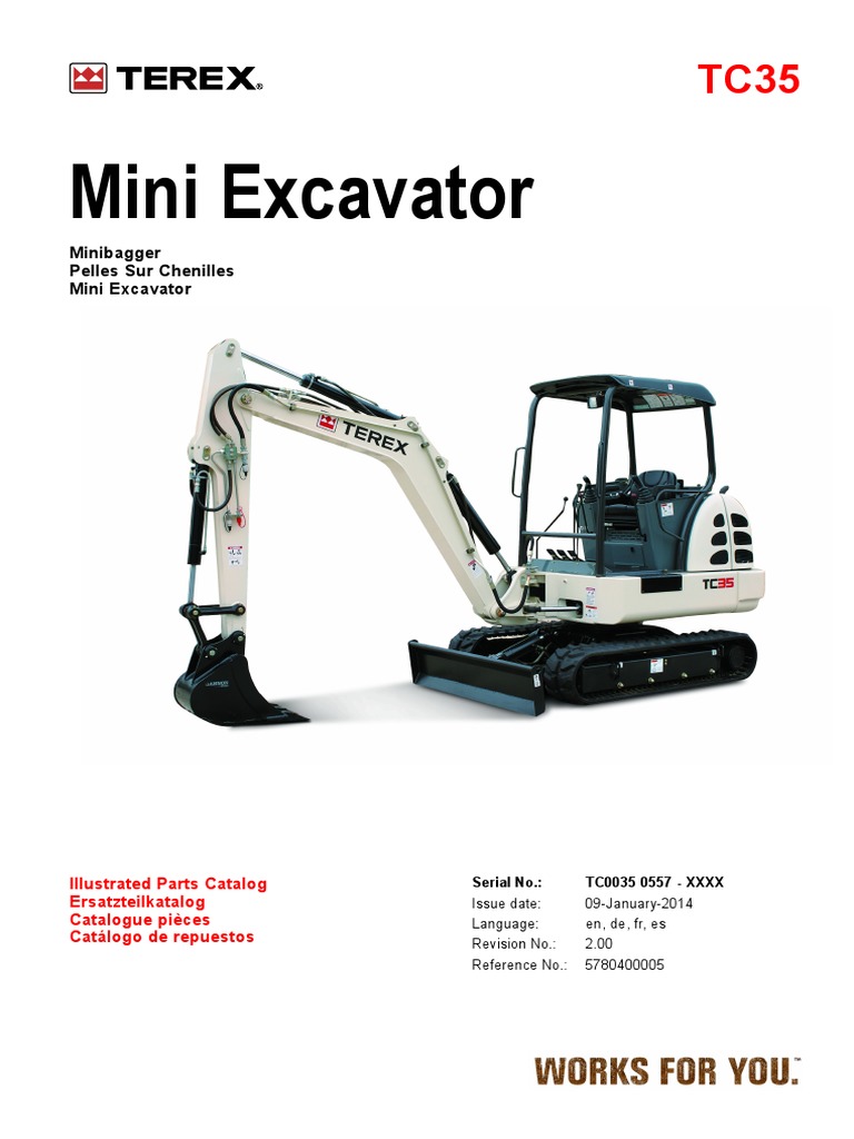 Terex TC35 PDF | PDF | Crane (Machine) | Diesel Engine