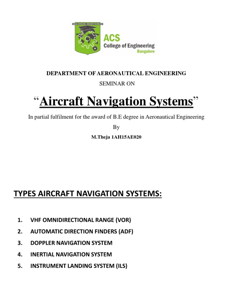 Types of Aircraft Navigation Systems | PDF | Telecommunications ...