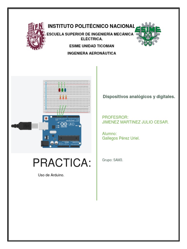 Practica Arduino | PDF | Arduino | Periférico