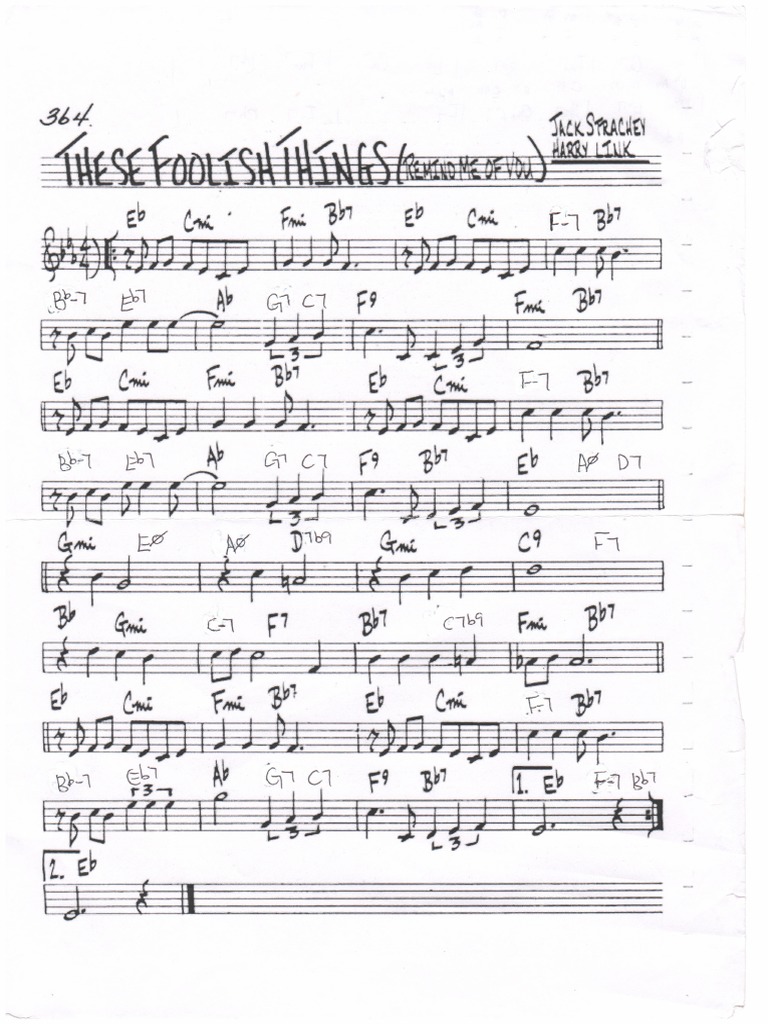 These Foolish Things | PDF