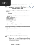 Evaluacion Ficha 2 DPCC SEGUNDO | PDF | Las emociones | Psicología clínica