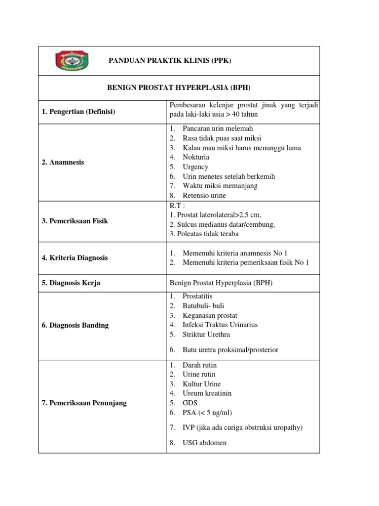 PPK BPH | PDF