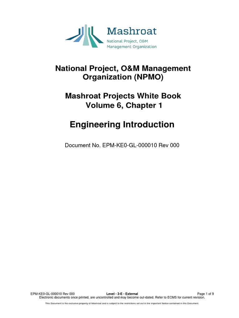 Mashroat Engineering Guide Intro | PDF | Procurement | Design
