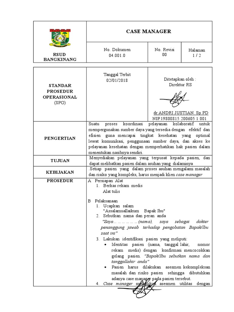 Spo Case Manager | PDF