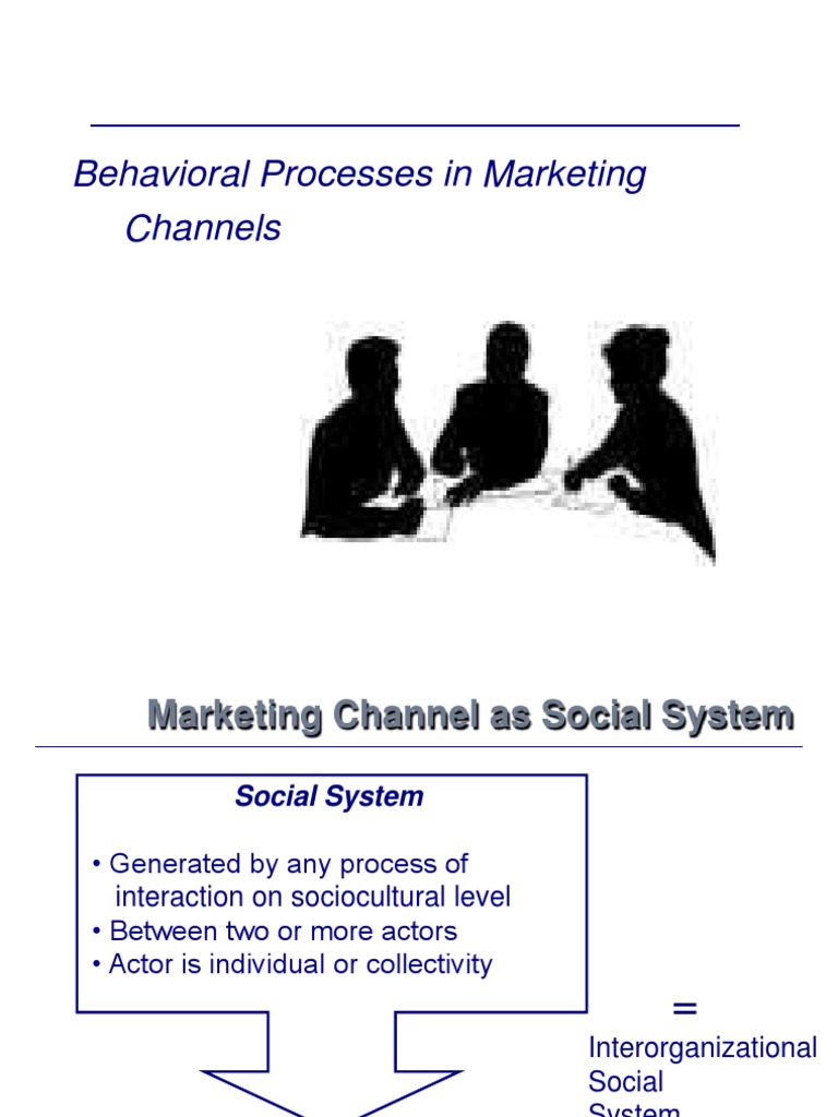 Behavioral Processes in Marketing Channels | PDF | Franchising | Cognitive Science