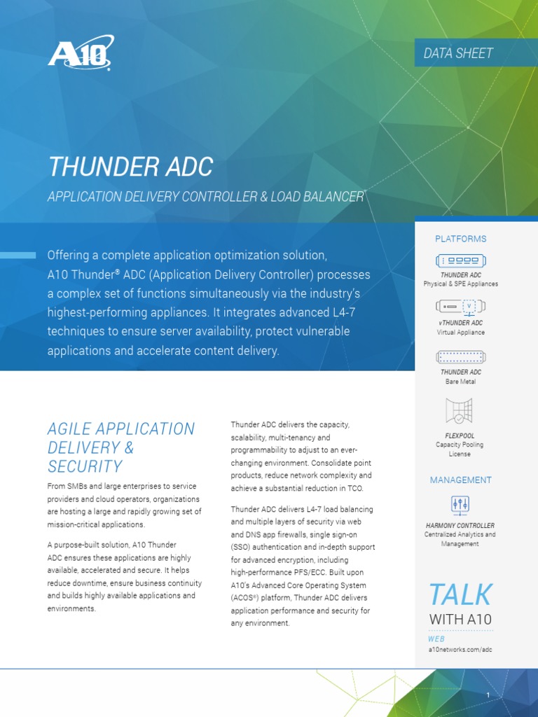 A10 DS Adc | PDF | Load Balancing (Computing) | Domain Name System