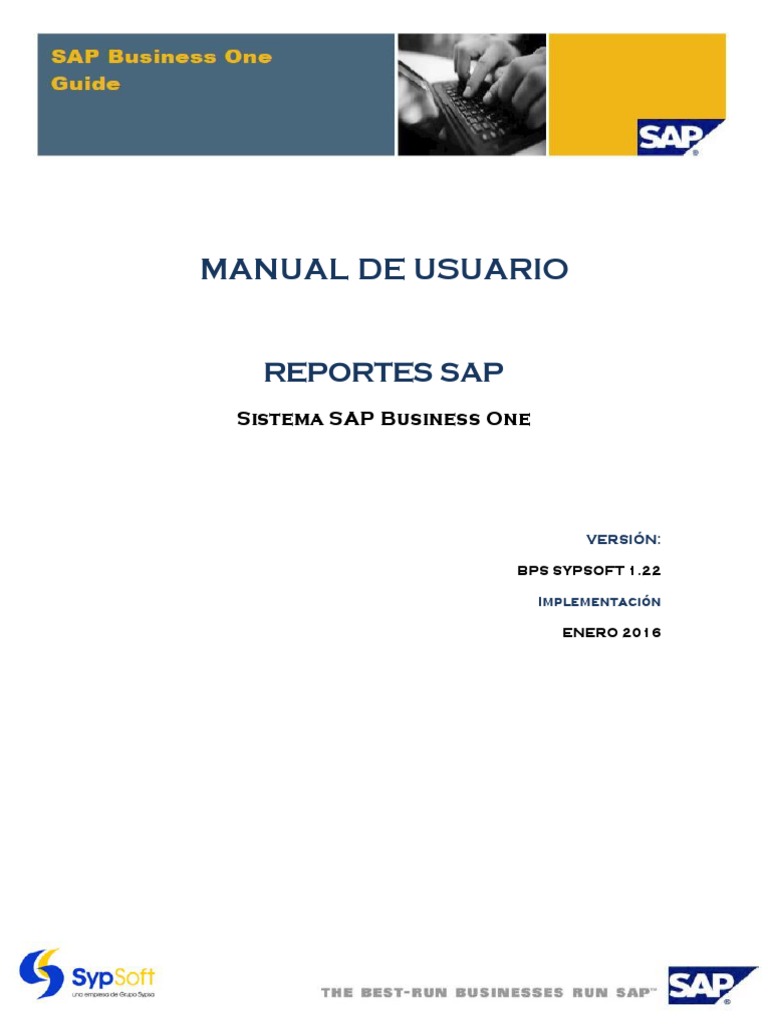 Reportes SAP Business One 1.22 | PDF | Hoja de balance | Contabilidad