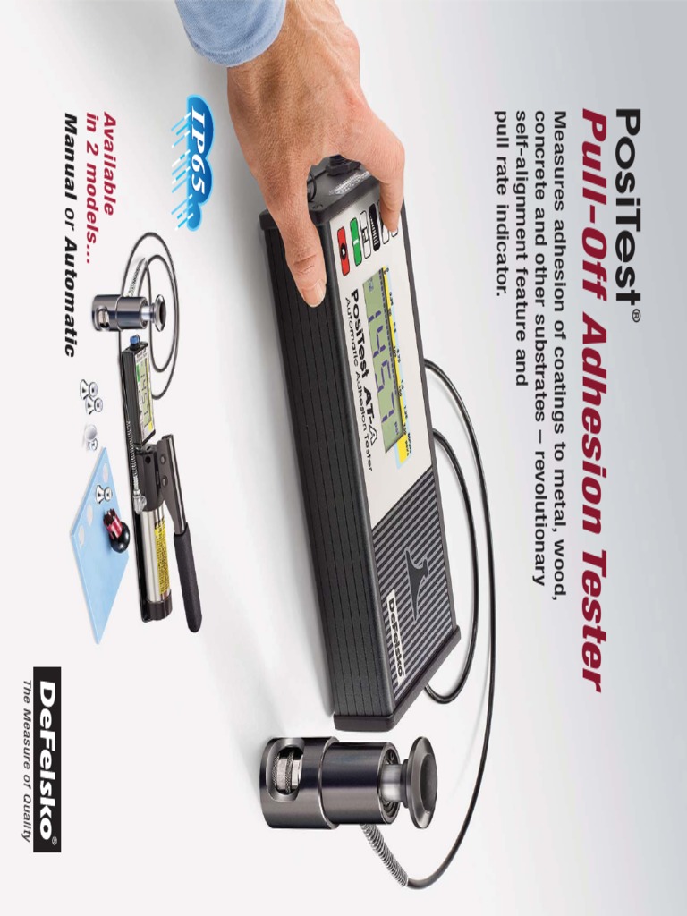 PosiTest (2013) Pull-Off Adhesion Tester | PDF | Calibration | Usb