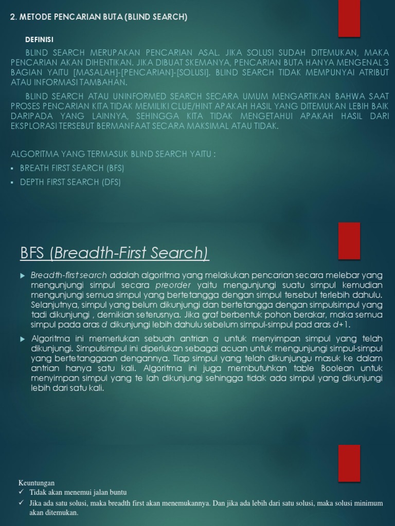 Algoritma BFS Dan DFS | PDF | Metode & Bahan Ajar | Komputer