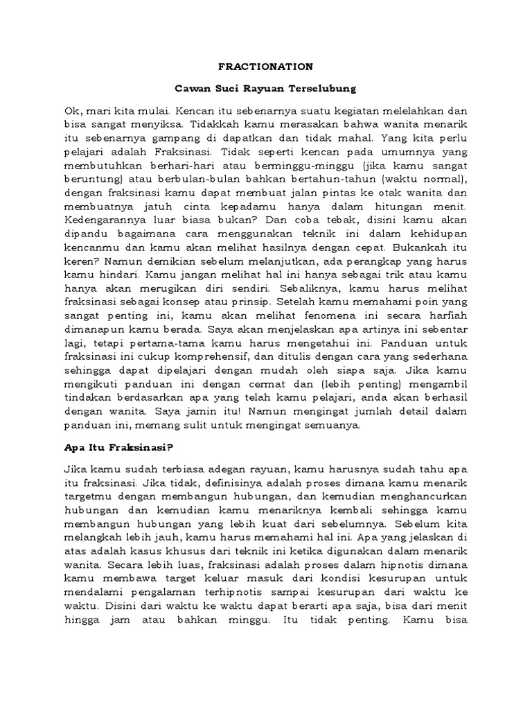 Fraksinasi | PDF | Gaya Hidup